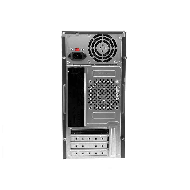 Xtech - Desktop - Micro ATX - All black - pc case 600W ps logo