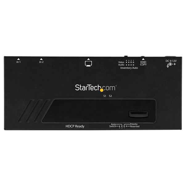 StarTech.com Switch HDMI de 2 Puertos con Conmutado Automático y ...