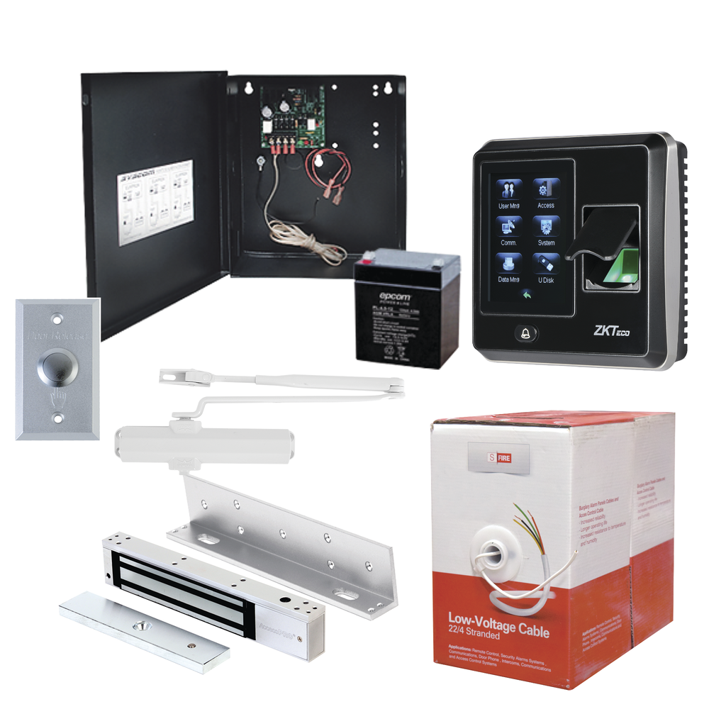 Complete Access Control and Biometric reader. Suplied with gray reel cable.