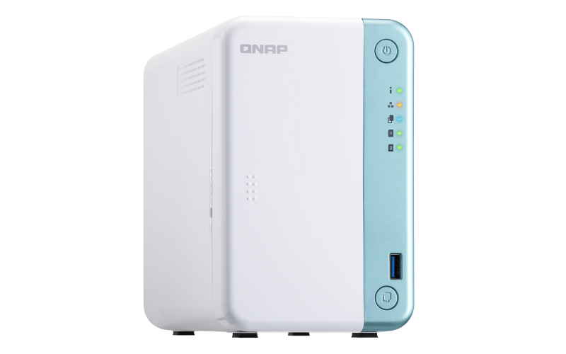 QNAP TS-251D NAS Torre Ethernet Azul, Blanco J4005