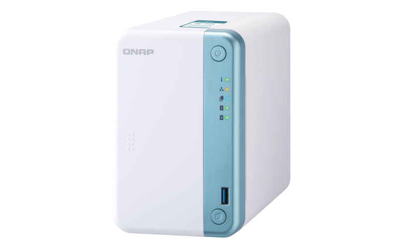 QNAP TS-251D NAS Torre Ethernet Azul, Blanco J4005