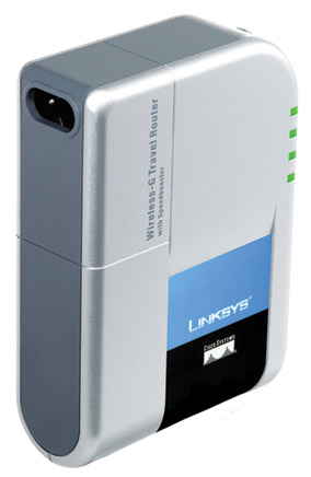 Linksys Wireless-G Travel Router with SpeedBooster 802.11g router ...