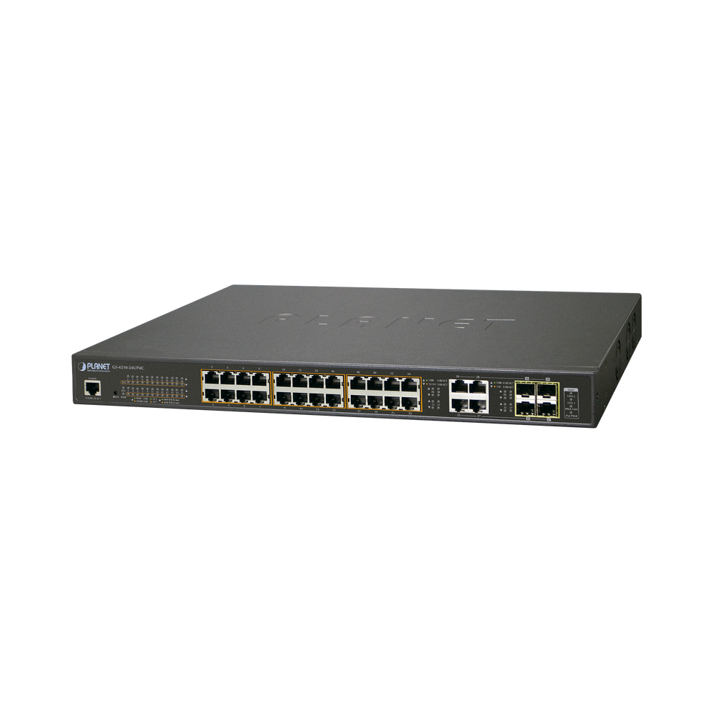 Switch Administrable L2, 24 puertos 10/100/1000T c/Ultra PoE + 4 ...