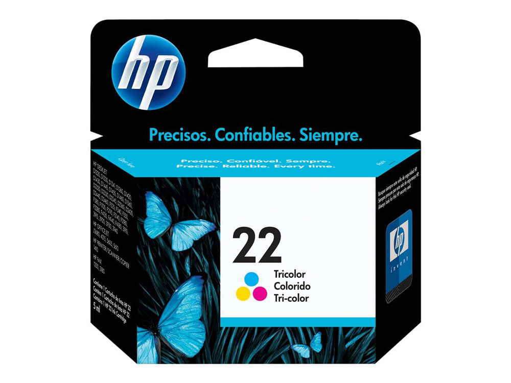 HP 22 - 5 ml - color (cian, magenta, amarillo) - original - cartucho de ...